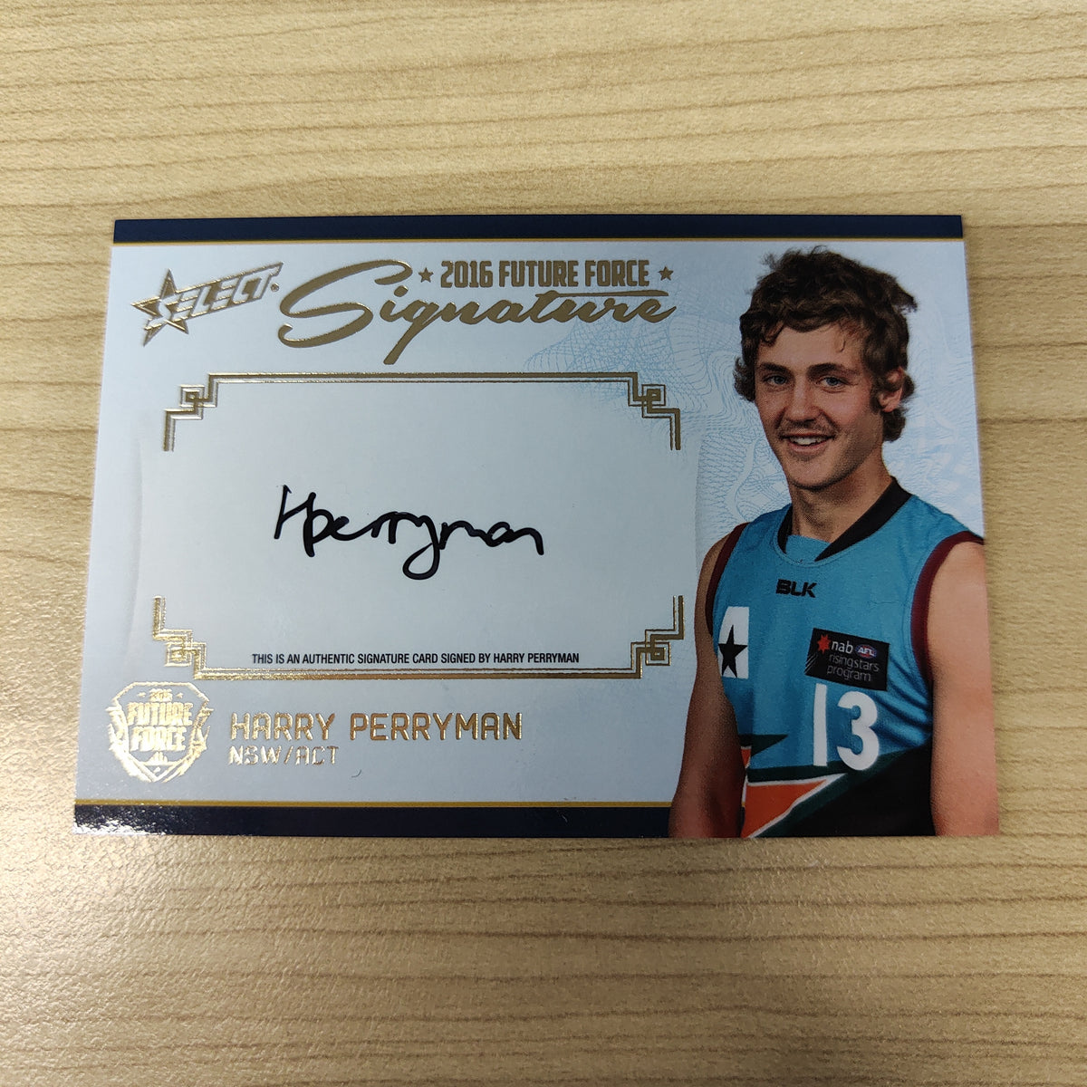 2016 Select Future Force Gold Signature Harry Perryman GWS No.027/200 ...