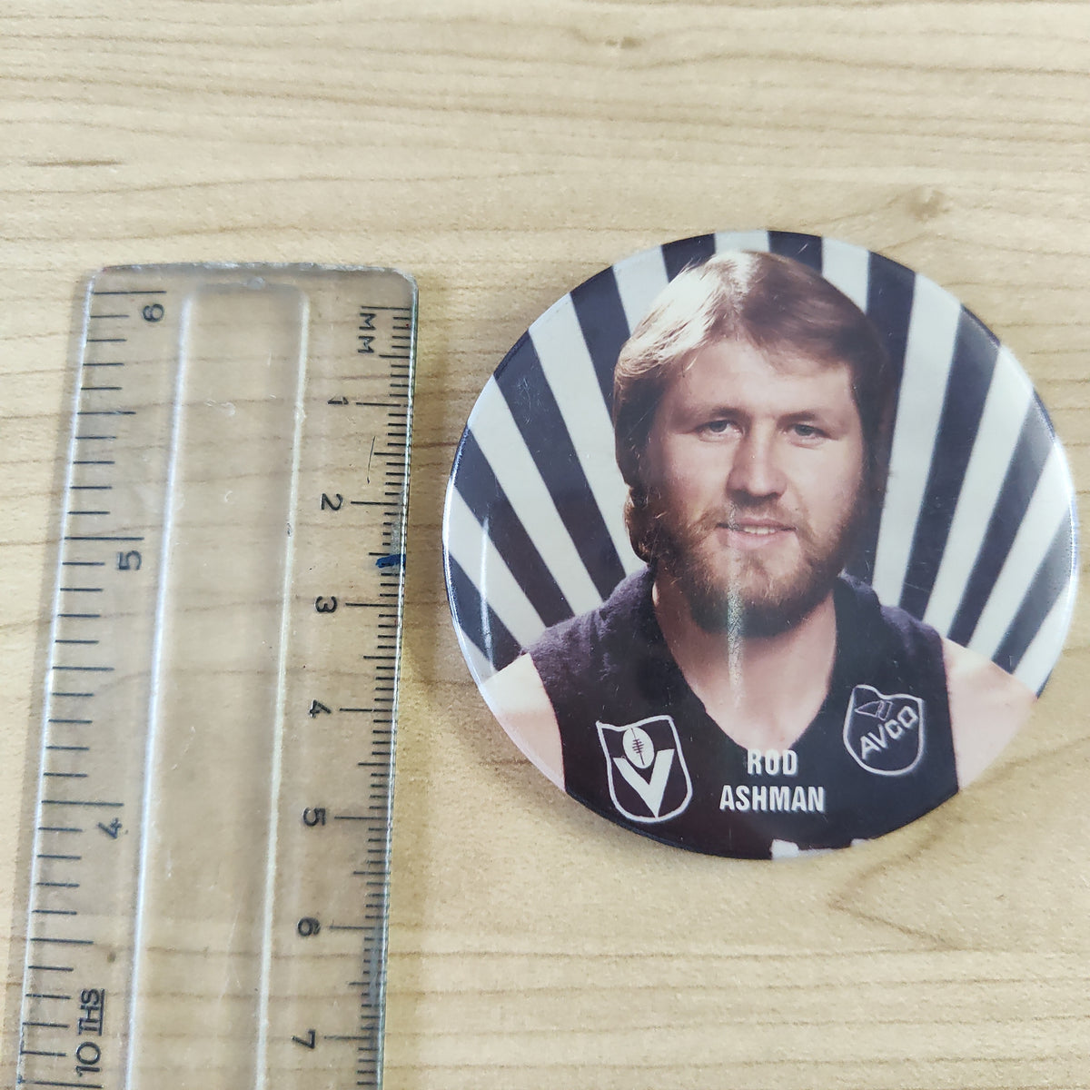 Carlton Football Club Vintage Player Button Badge Rod Ashman – Shields ...