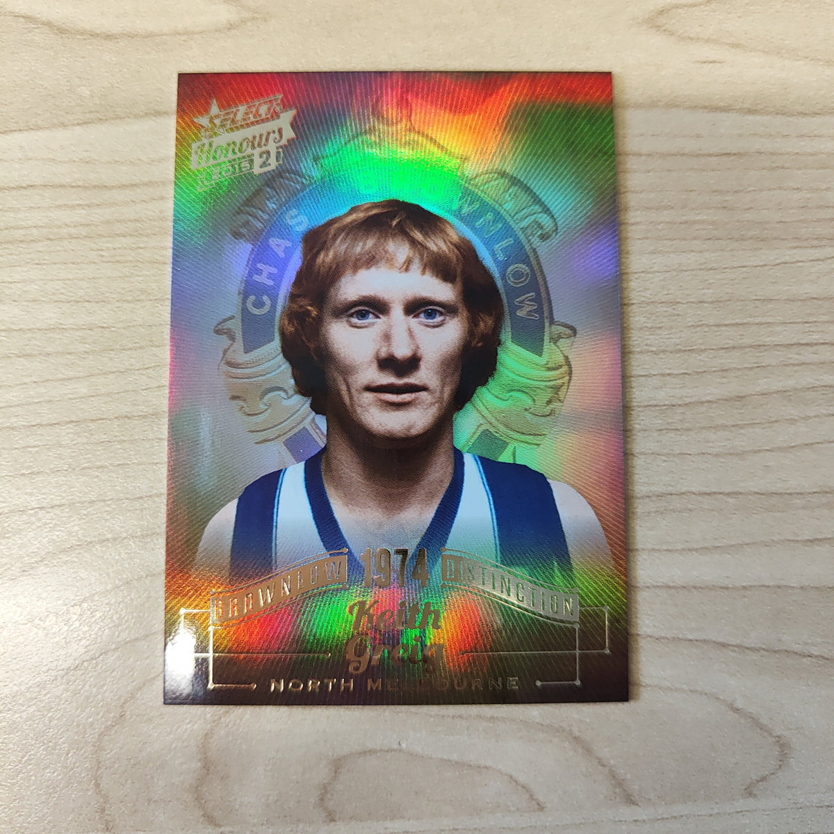 2015 Select Honours 2 Brownlow Distinction 1974 Keith Greig North Melb ...