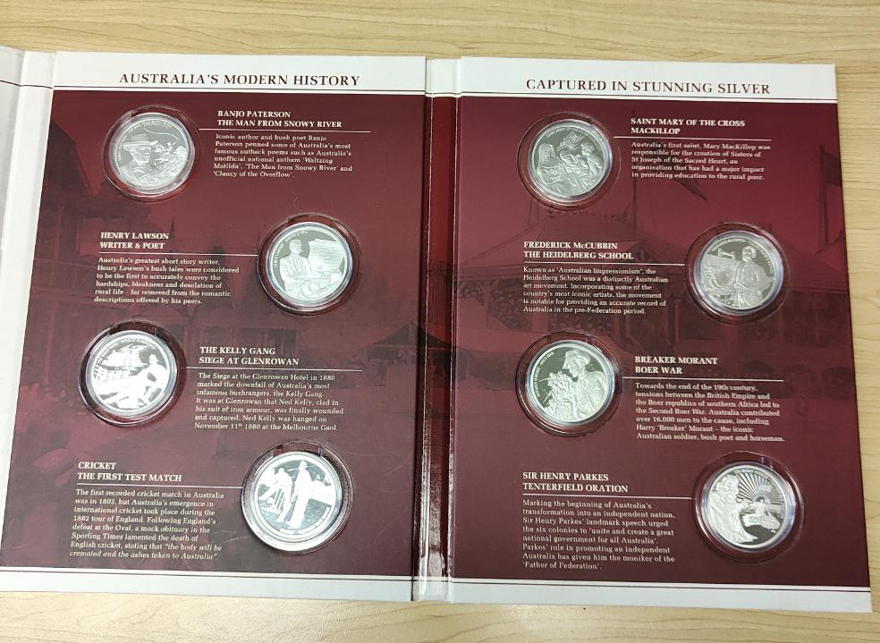 Cook Islands "First Fleet To Federation" 2018 One Dollar Silver Coin S ...