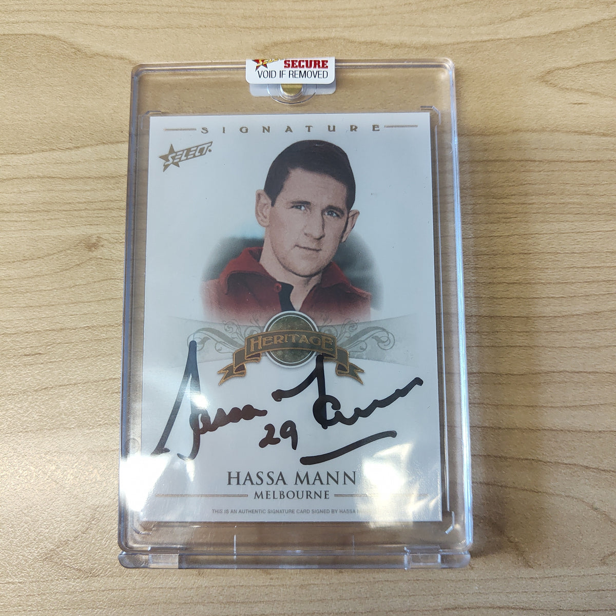 2009 Select Heritage Hassa Mann Melbourne No. 48/500 – Shields Stamps ...