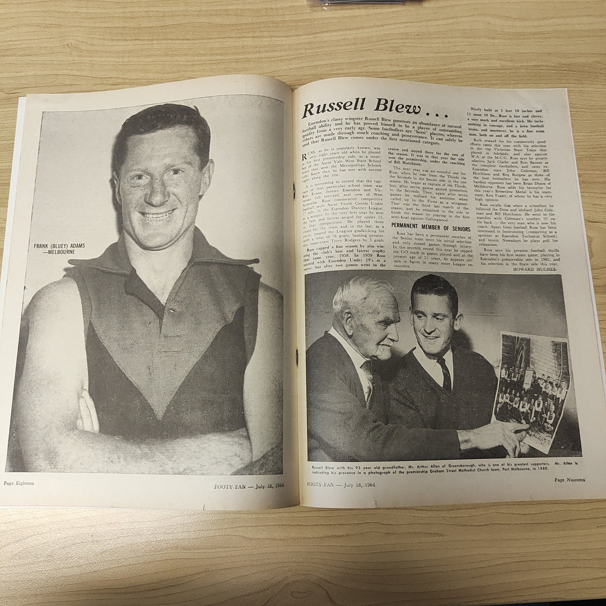 Footy Fan July 18 1964 Vol. 2, No.13 Football Magazine – Shields Stamps ...