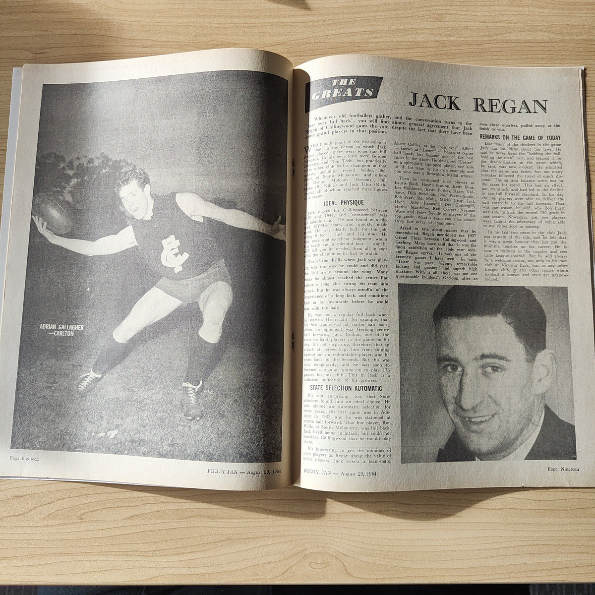 Footy Fan August 29 1964 Vol. 2, No.19 Football Magazine – Shields ...