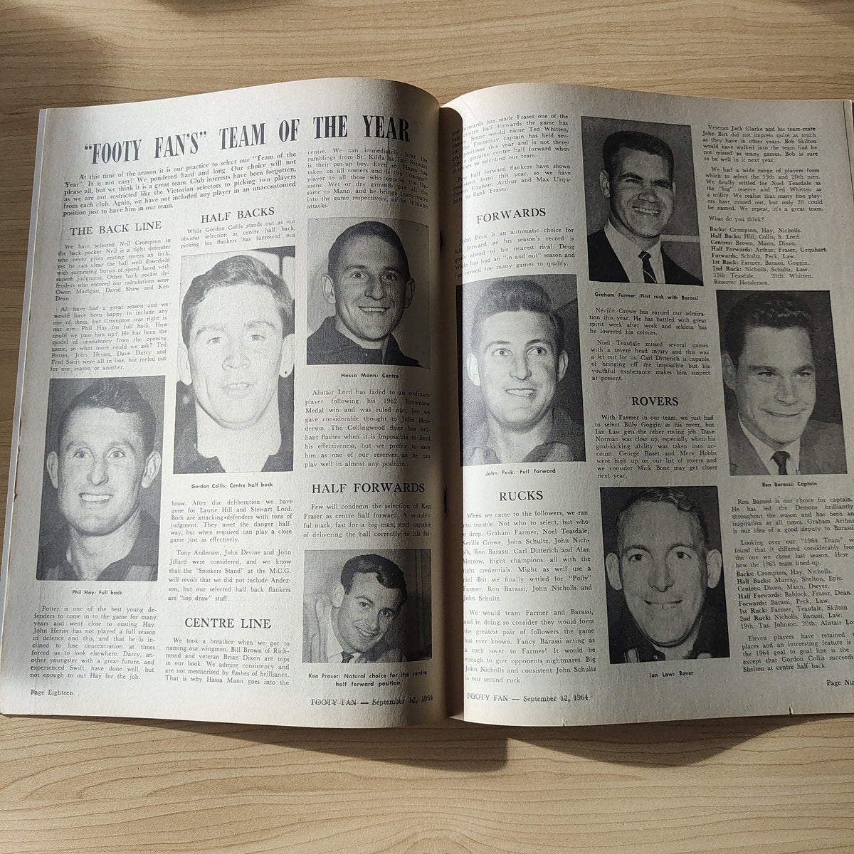 Footy Fan September 12 1964 Vol. 2, No.21 Football Magazine – Shields ...