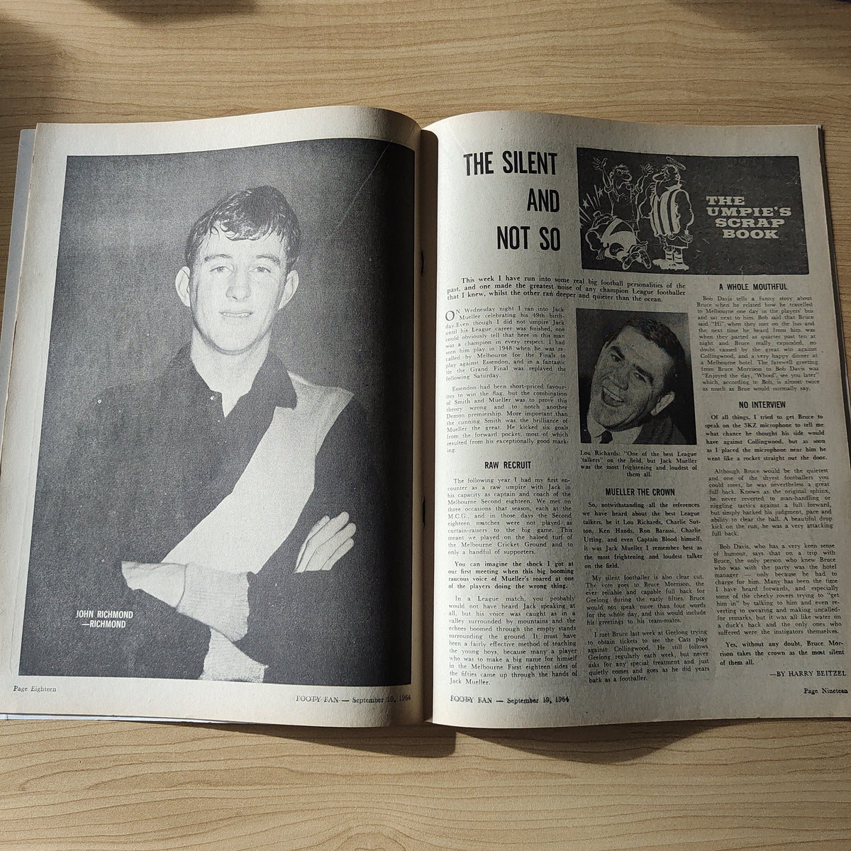 Footy Fan September 19 1964 Vol. 2, No.22 Football Magazine – Shields ...