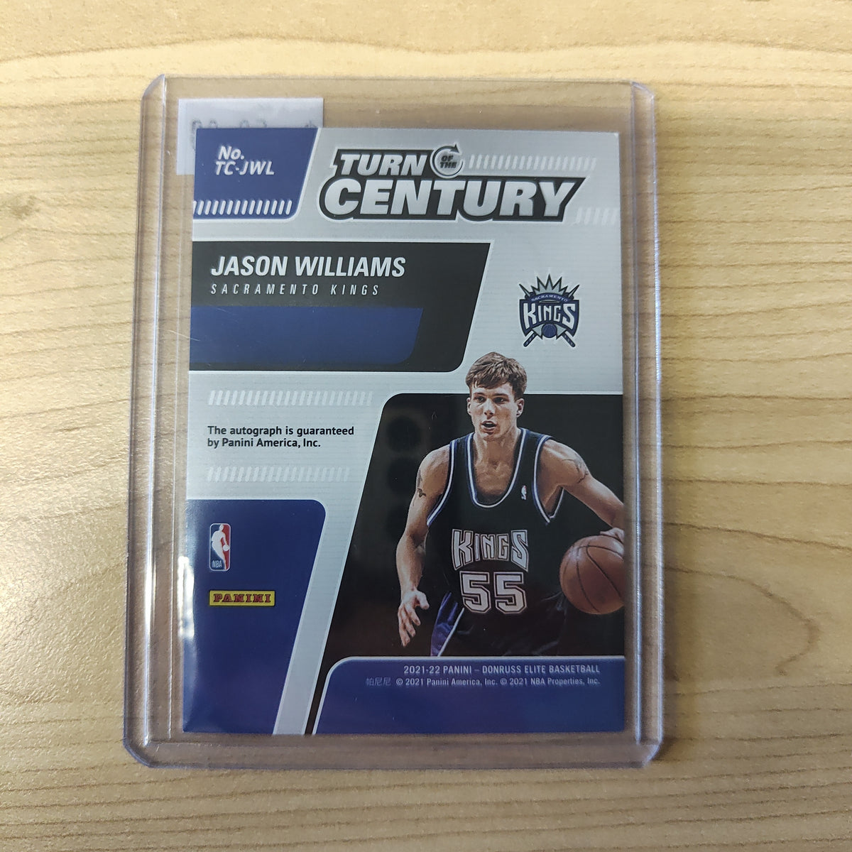 2021 Panini Turn of the Century Signature Jason Williams NBA Basketbal ...