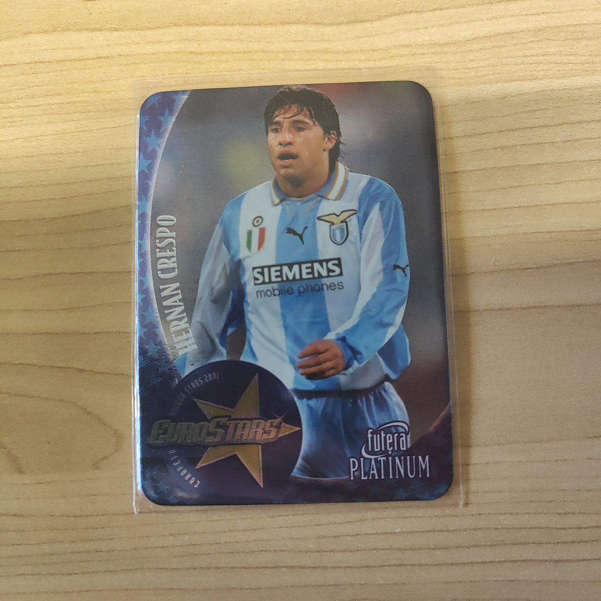 2001 Futera Platinum Euro Stars Hernan Crespo Argentina Soccer Card ...