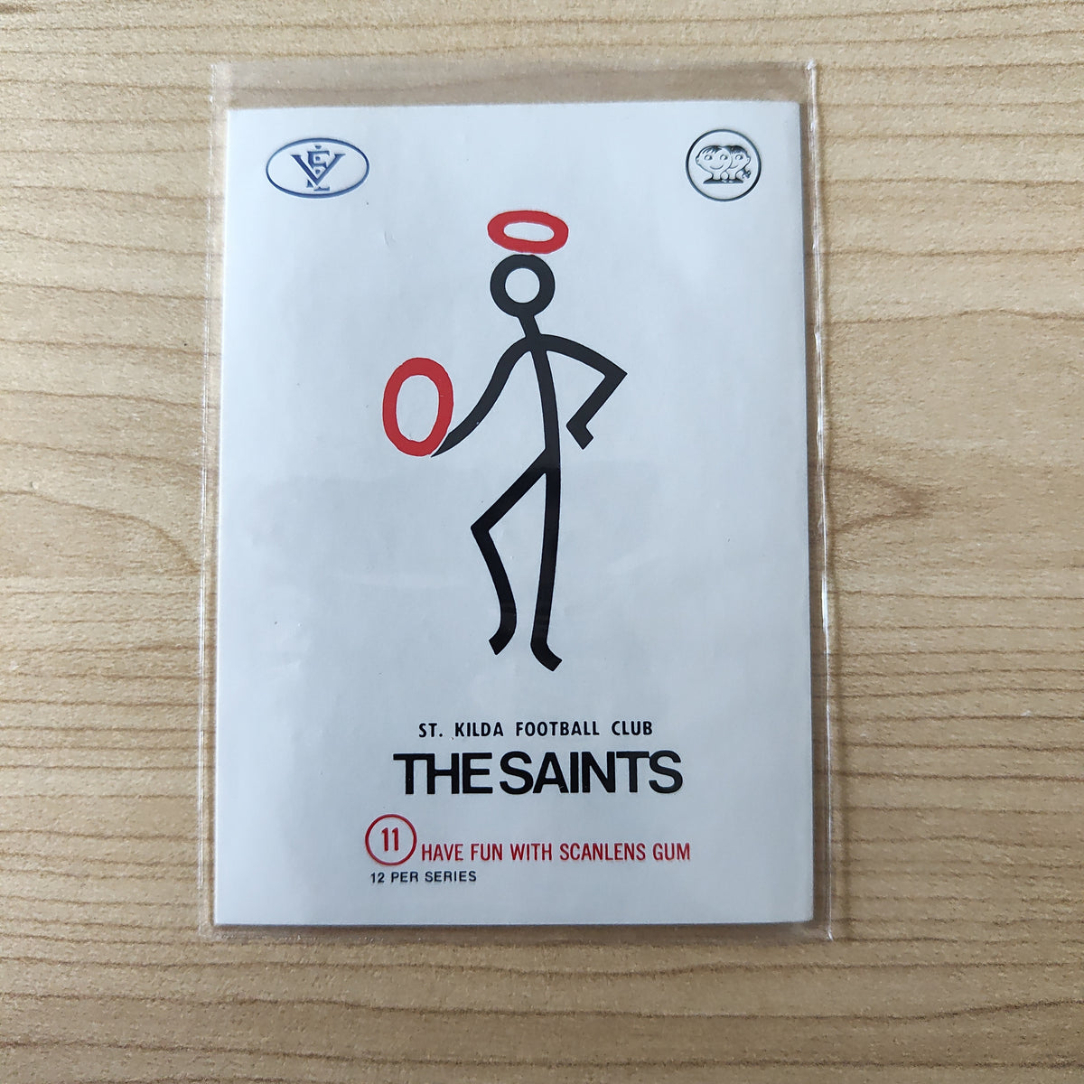 VFL 1973 Scanlens Emblem Sticker Card St Kilda Football Club The Saint ...