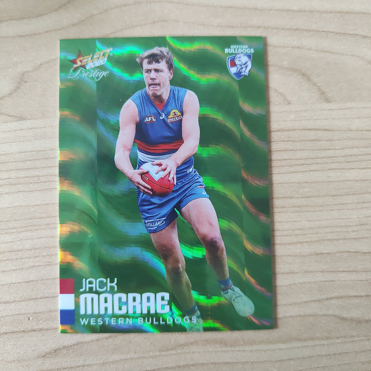 2020 Select Prestige Green Parallel Jack Macrae Western Bulldogs LOW N ...