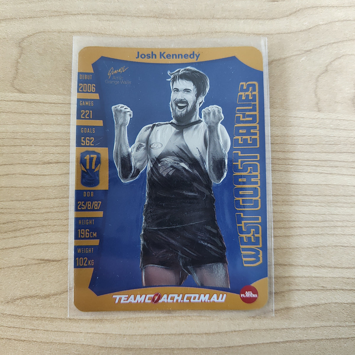 2019 Teamcoach Star Wildcard Josh Kennedy West Coast SW-17 – Shields ...