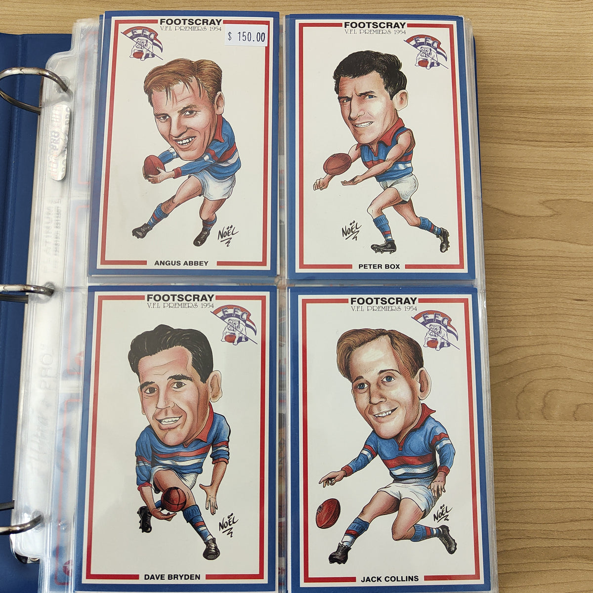 VFL 1954 Footscray Premiers Set of Caricature Cards by Noel – Shields ...