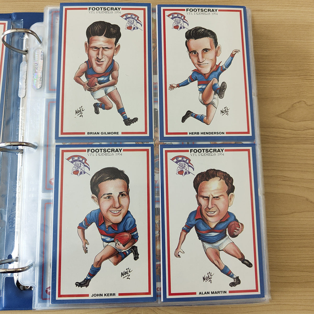VFL 1954 Footscray Premiers Set of Caricature Cards by Noel – Shields ...