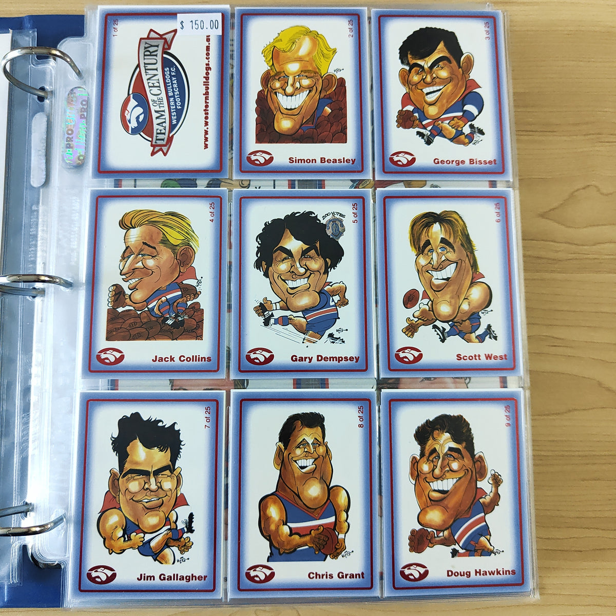 2002 Weg Team of the Century Footscray Western Bulldogs Set of 25 Card ...