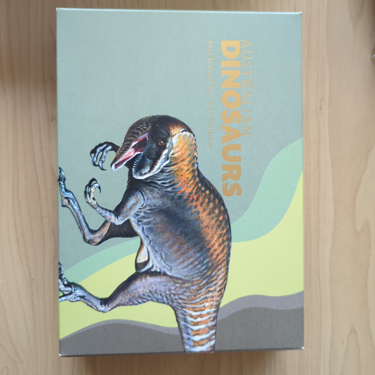 Australia 2022 RAM Dinosaurs $1 Four Coin Proof Set – Shields Stamps ...