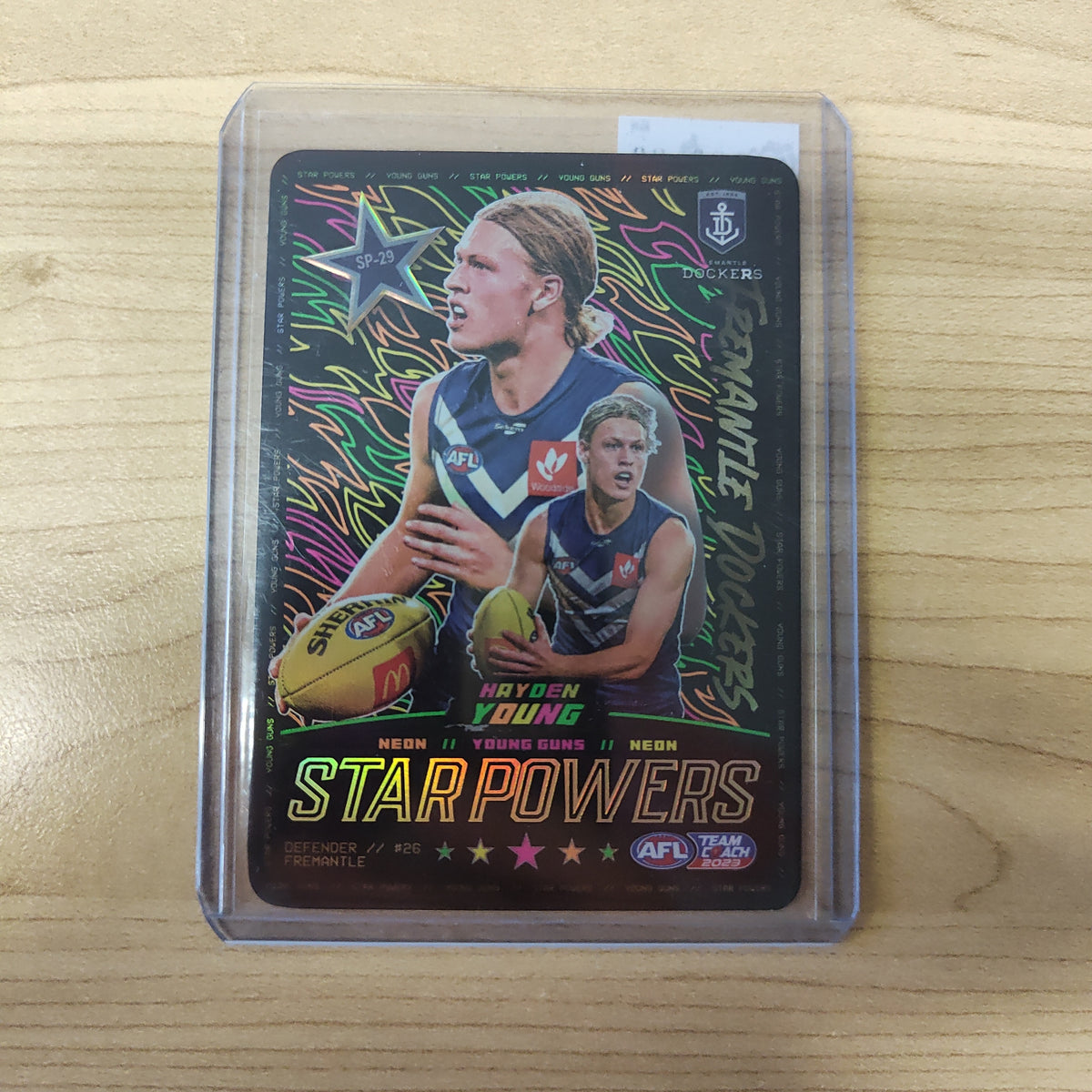 2023 Teamcoach Neon Star Powers Hayden Young Fremantle – Shields Stamps ...