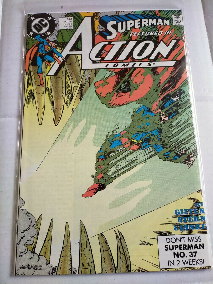 DC 646 October 1989 Superman Featured In Action Comics Comic – Shields ...