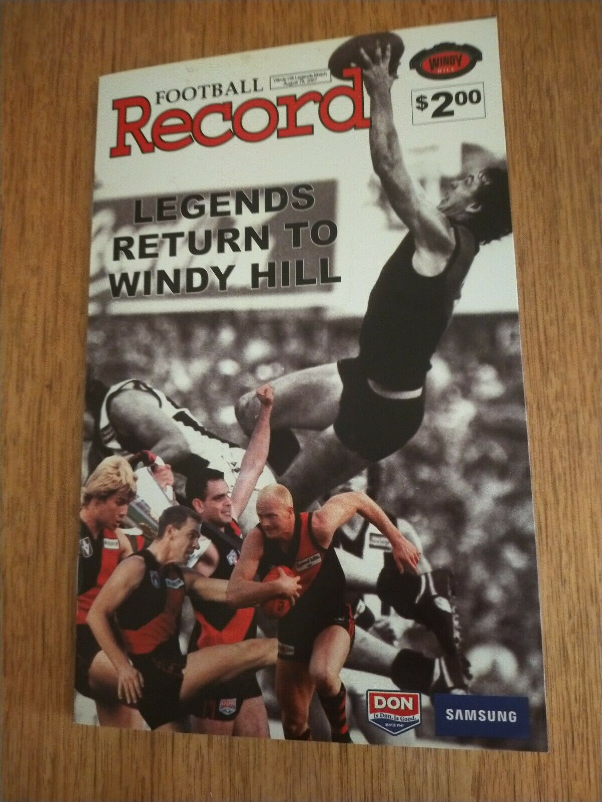 2007 Aug 19 Legends Return To Windy Hill Essendon Legends Football Rec ...