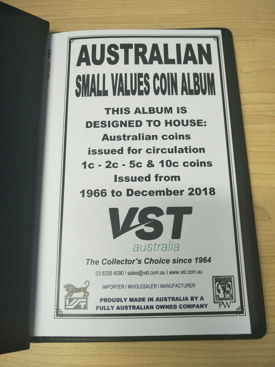 VST Australian Small Values Coin Album 1966 To 2021 – Shields Stamps ...