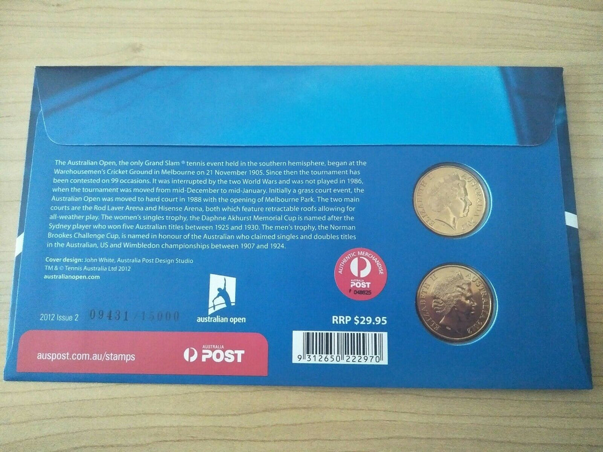 2012 Australian $1 Australian Open PNC 1st Day Issue – Shields Stamps ...