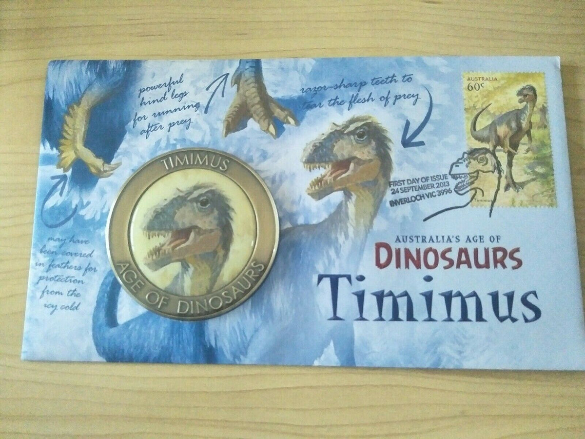 2013 Australia's Age Of Dinosaurs Timimus 1st Day Cover Limited Editio ...