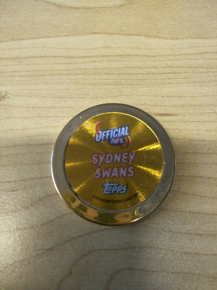 2007 AFL Topps Chipz Gold Team Logo Sydney Swans RARE – Shields Stamps ...