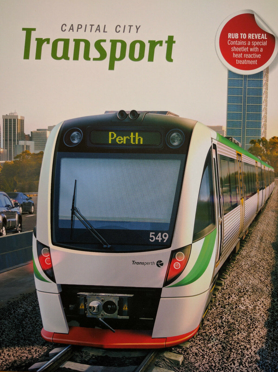 Australia Capital City Transport Stamp Pack trains trams buses ships f ...