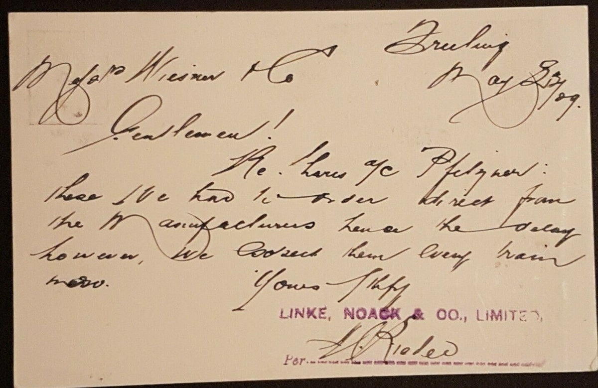 SA South Australia 1909 1d Postcard View of Southern Railway train bri ...