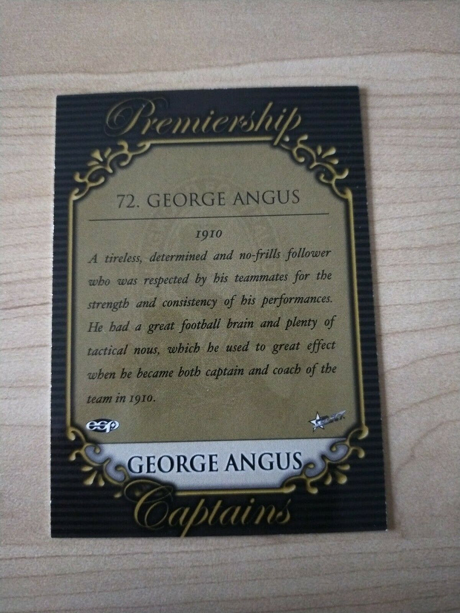 Select ESP Official AFL Collingwood Team Of The Century George Angus ...