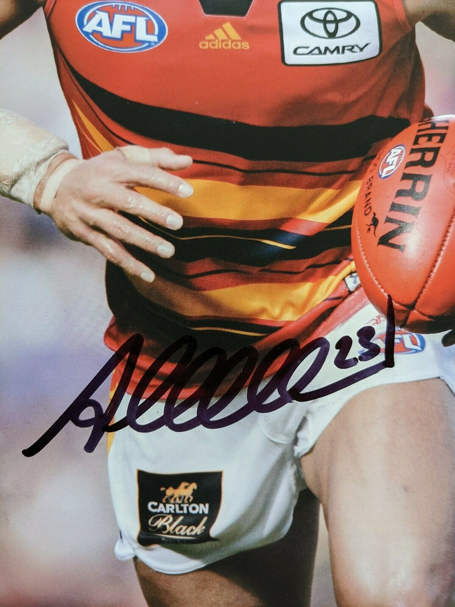 AFL Hand Signed Picture Andrew McLeod Adelaide – Shields Stamps & Coins