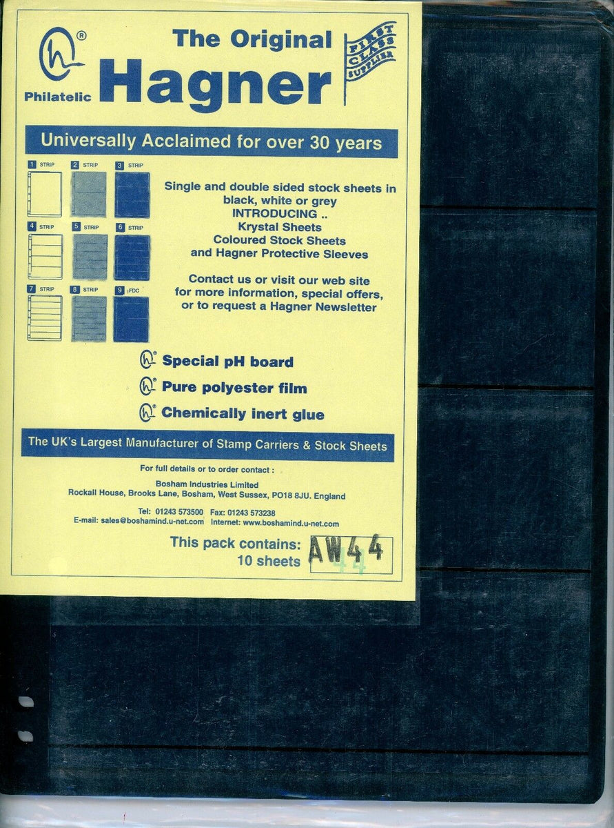 Hagner 4 Pocket Double Sided Stamp Stock Sheets Pack of 10 – Shields ...