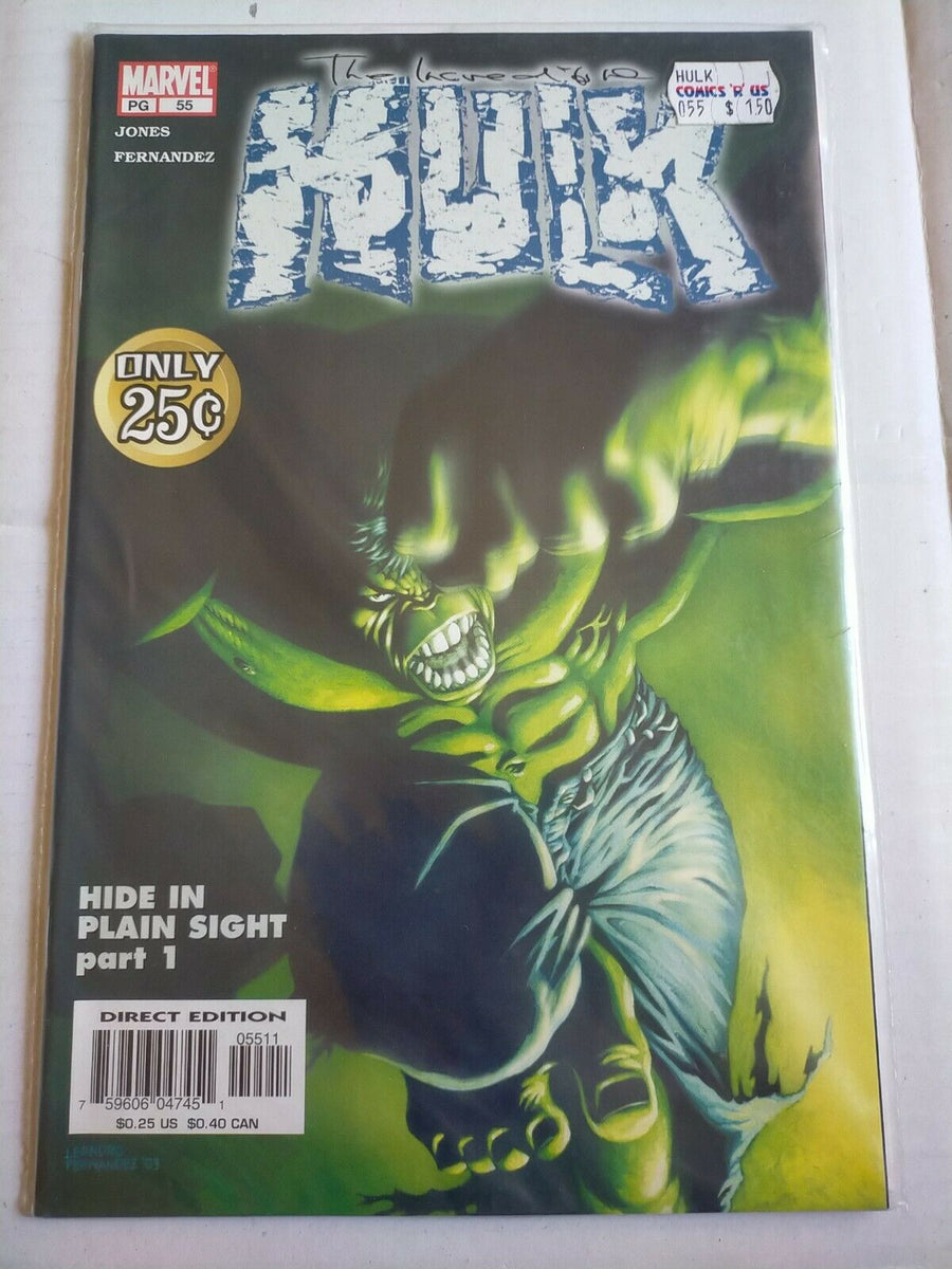 Marvel 55 2003 The Incredible Hulk Comic Hide In Plain Sight Part 1 ...