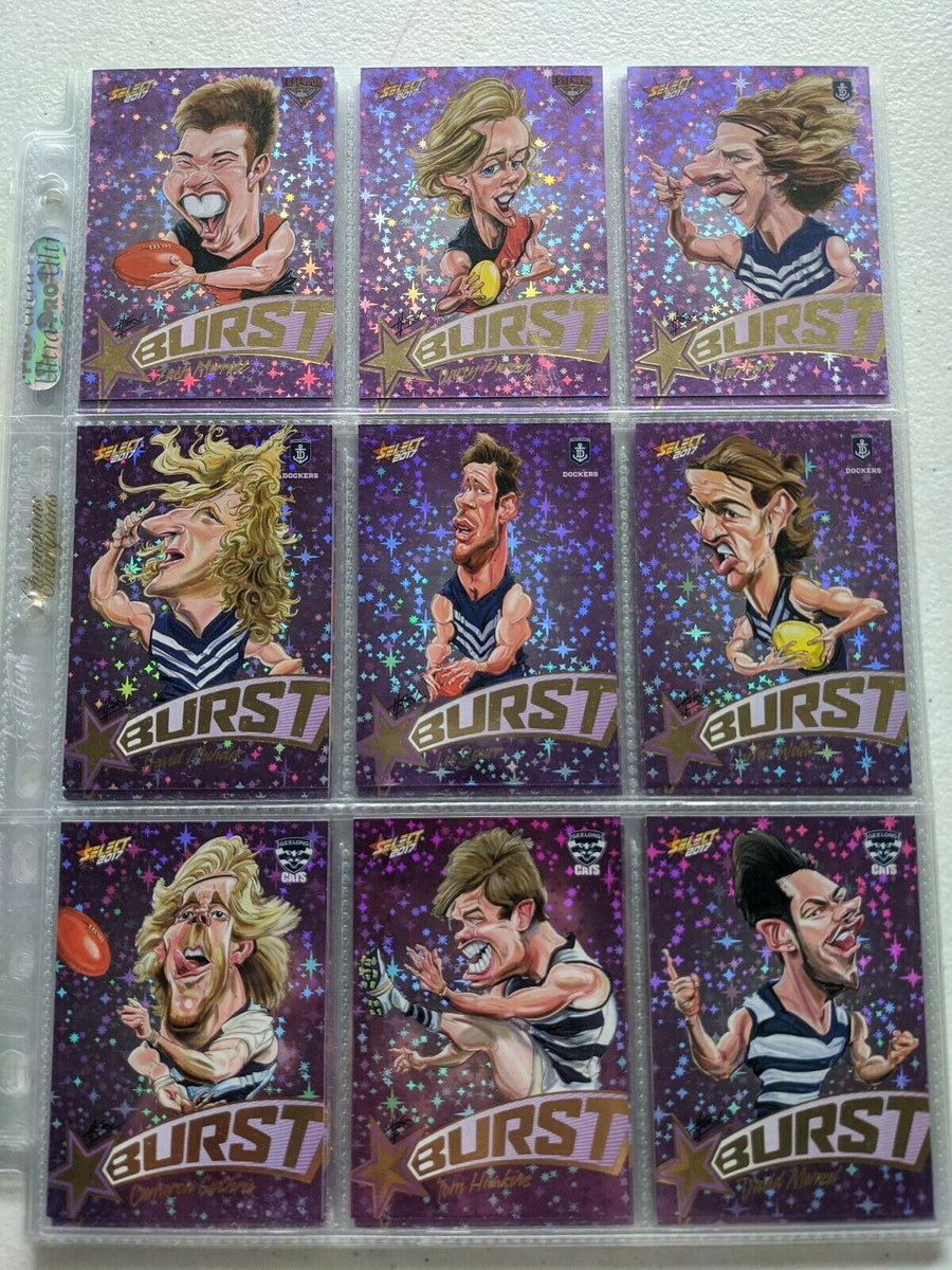 2017 AFL Select Footy Stars Purple Burst Complete Set of 72 – Shields ...