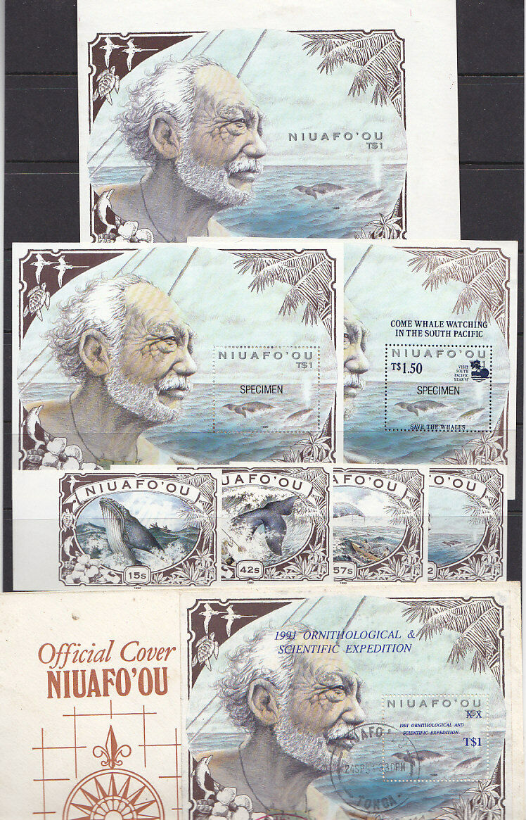 Tonga Whales Artist Cromalin Proof of mini sheet. Scarce – Shields ...