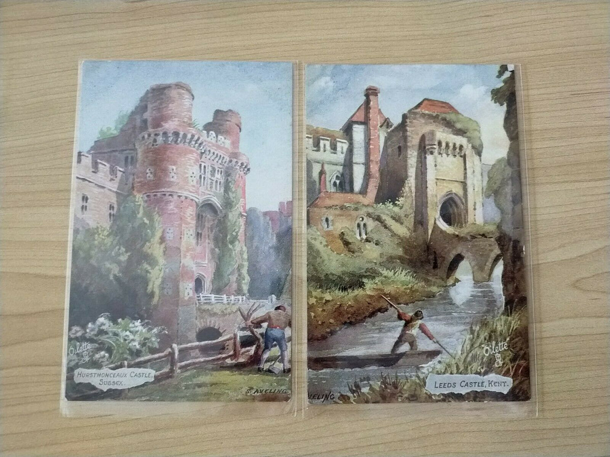 England Vintage Postcard Tuck's Post Card English Castles Set of 6 ...