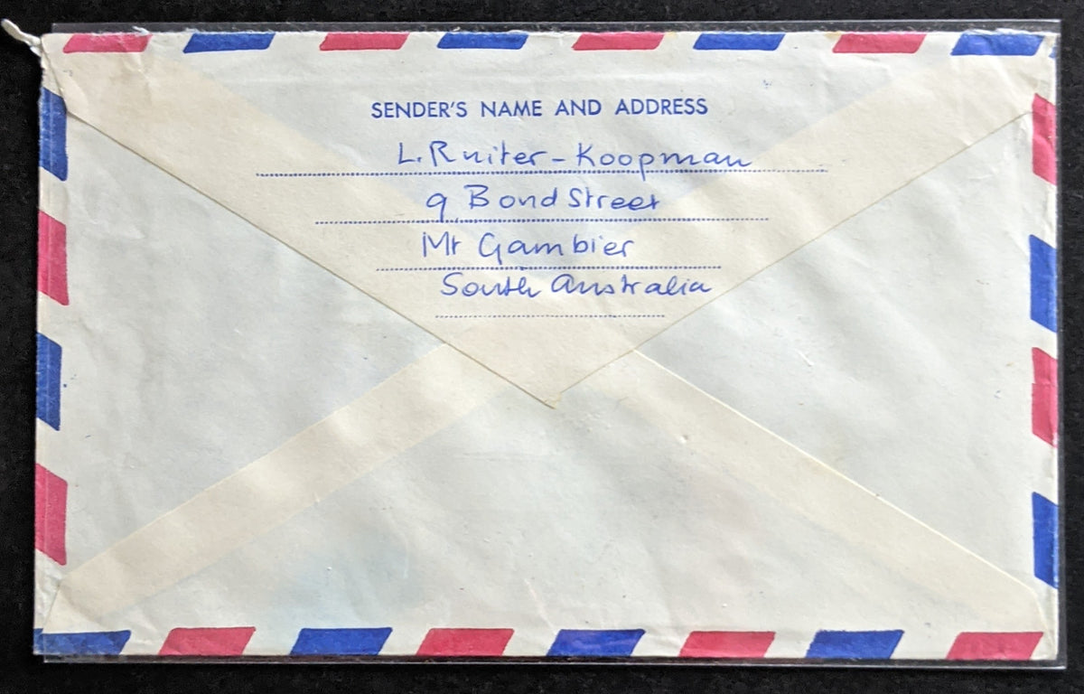 Australia 1963 Commonwealth Cable Stamp Single Franking on Cover to Ne ...