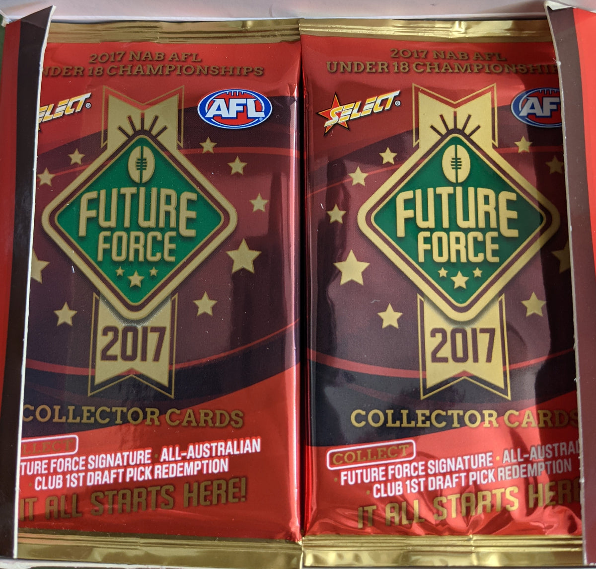 2017 10 x AFL Select Future Force Sealed Packets – Shields Stamps & Coins