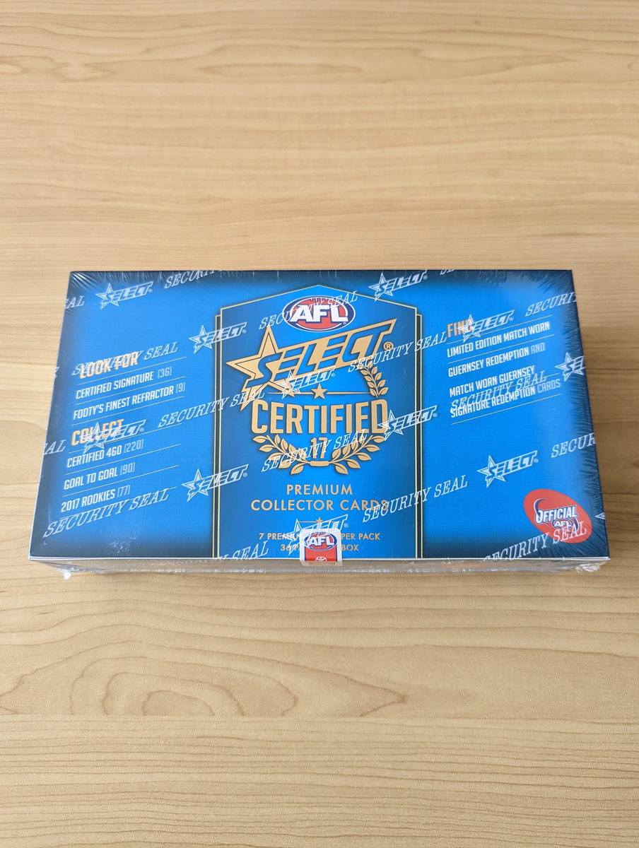 2017 AFL Select Certified Sealed Box – Shields Stamps & Coins