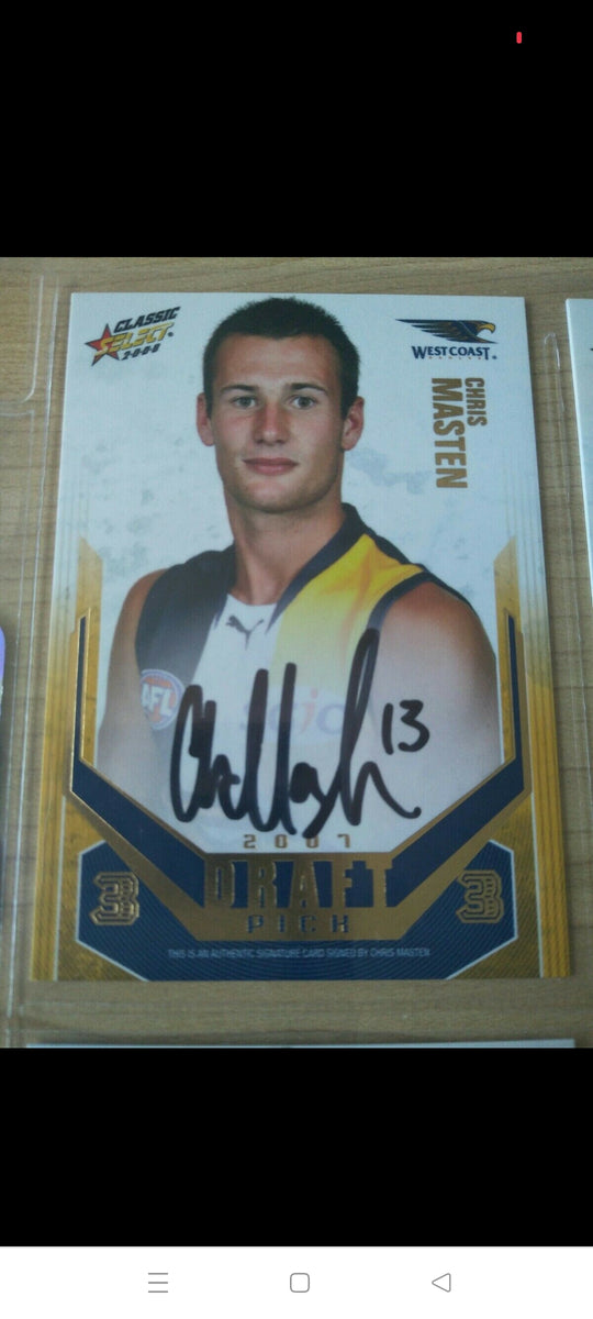 2008 Select Classic Draft Pick Gold Signature Card Lachlan Henderson P ...