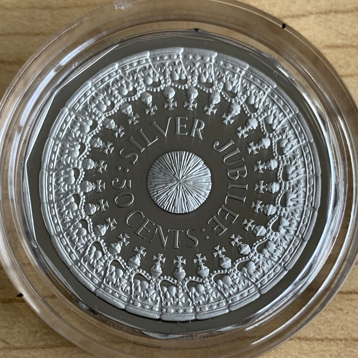 Australia 1989 Royal Australian Mint 50c Silver Jubilee Proof Silver C ...