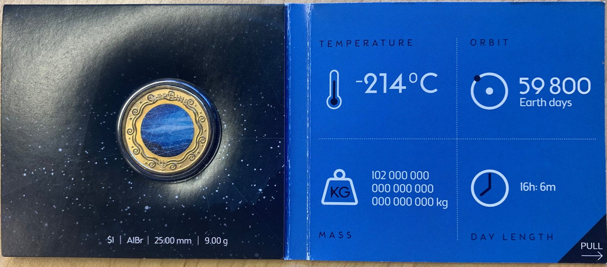 Australia 2017 Royal Australian Mint Planetary $1 'Neptune' Coin ...