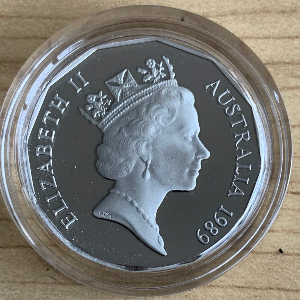 Australia 1989 Royal Australian Mint 50c Royal Wedding Proof Silver Co ...