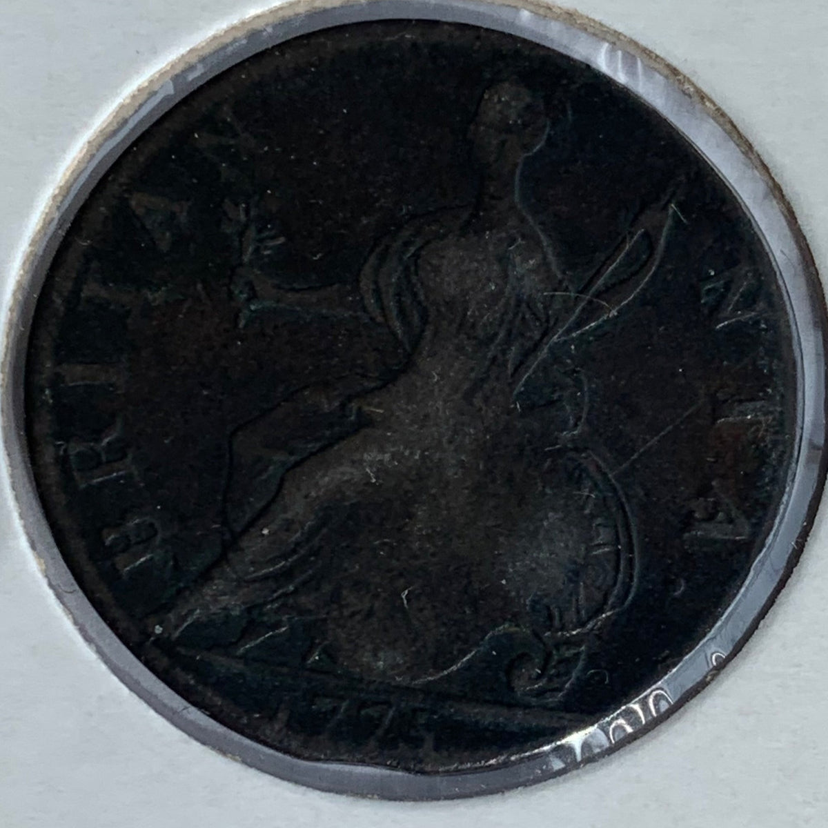 UK Great Britain George 111, 1775 1/2d Halfpenny Coin – Shields Stamps ...