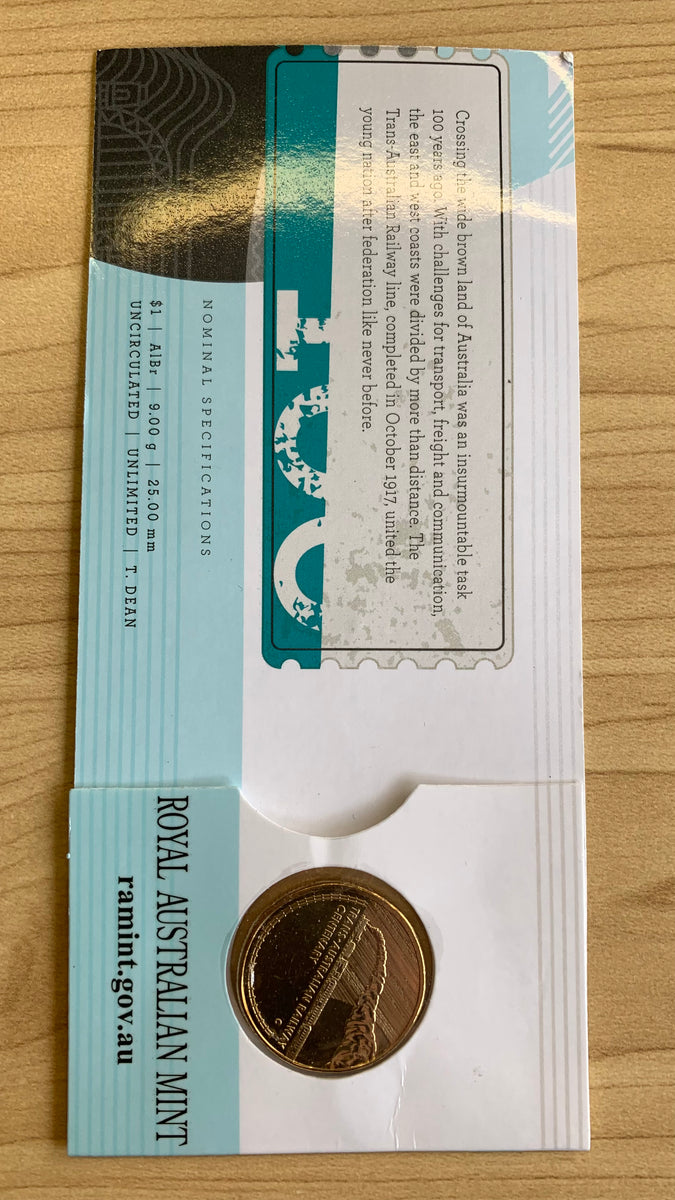 2017 $1 “Centenary Of The Trans-Australian Railway” C mint mark Coin ...