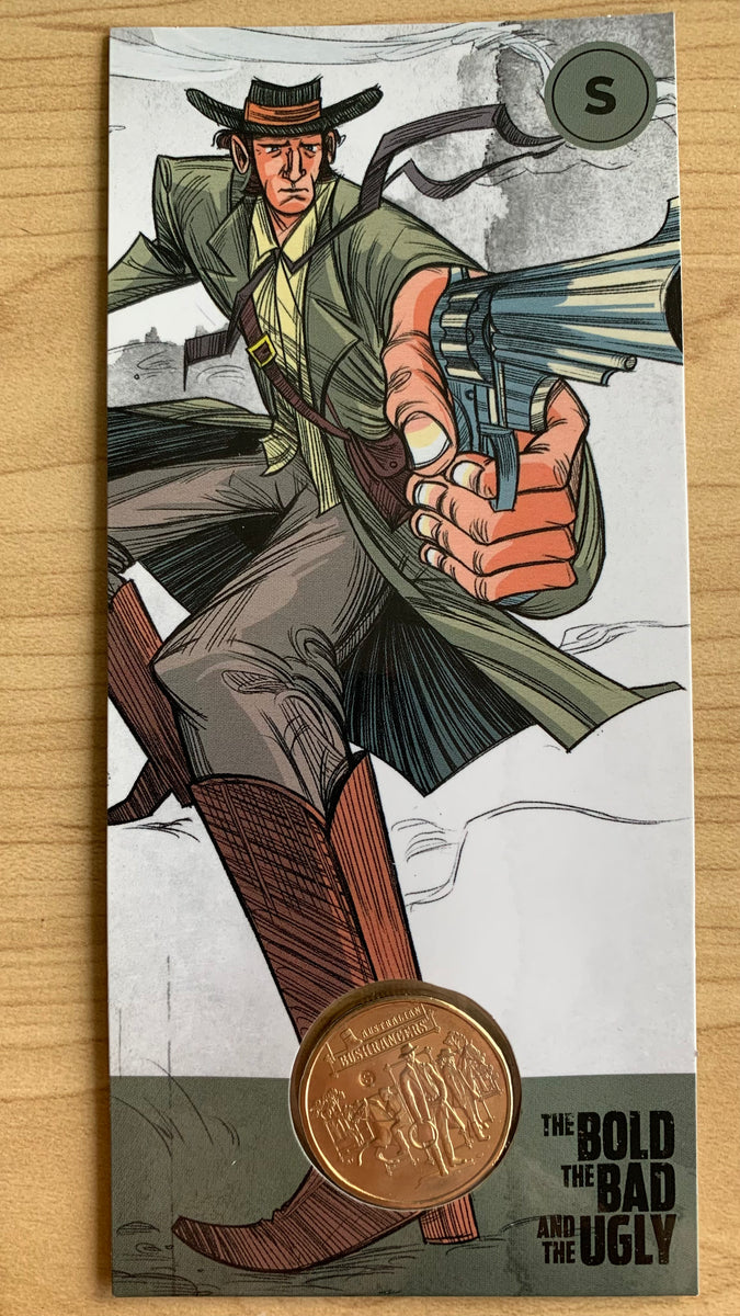 2019 THE BOLD BAD & UGLY DOLLAR $1 "Brave Ben Hall" S Counterstamp ...